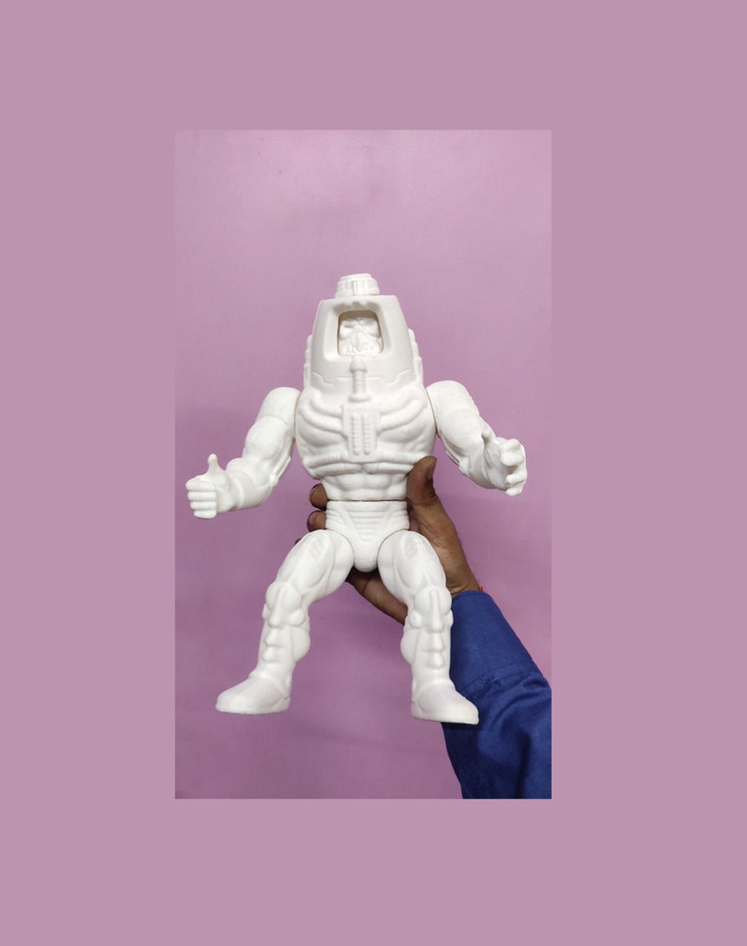 Custom 12" MOTU Manefaces Giant Unpaint-3d FDM Printed Model Statue ...
