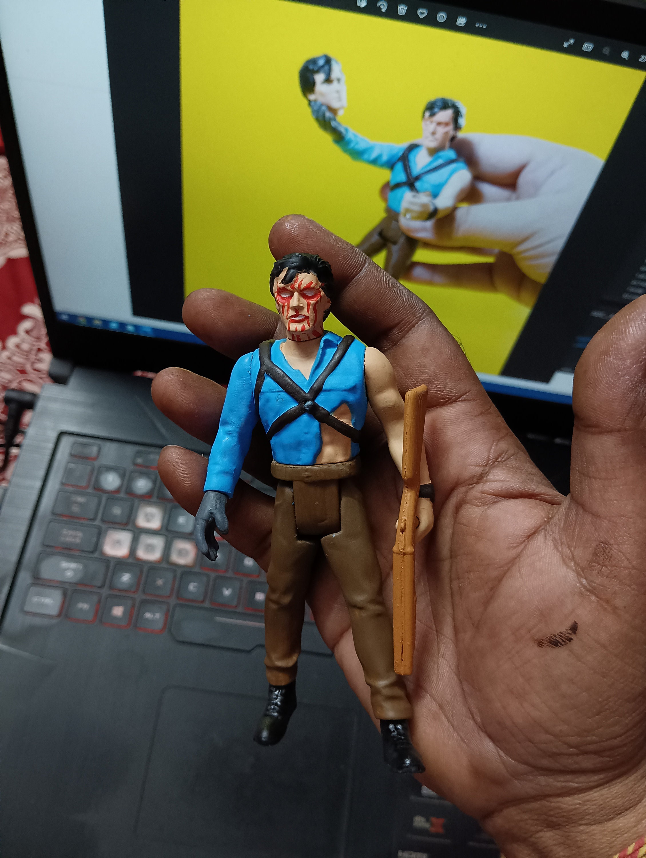 Evil Dead Articulated 3D Printed Hand-painted Model Statue Fan Art ...