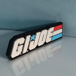 Gi Joe 3d Shelf Sign - Etsy