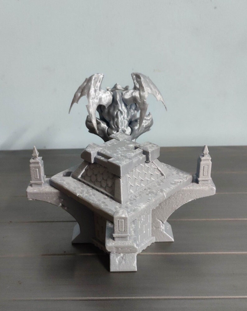 6inch Figure Gargoyle Monster Unpainted Stand for Diorama 3D Printed ...