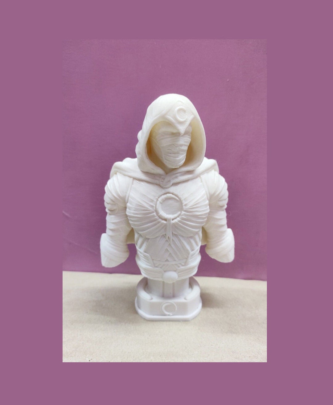 Custom Scale 1/10 Moon Knight Bust 6in FDM 3d Print Unpainted - Etsy