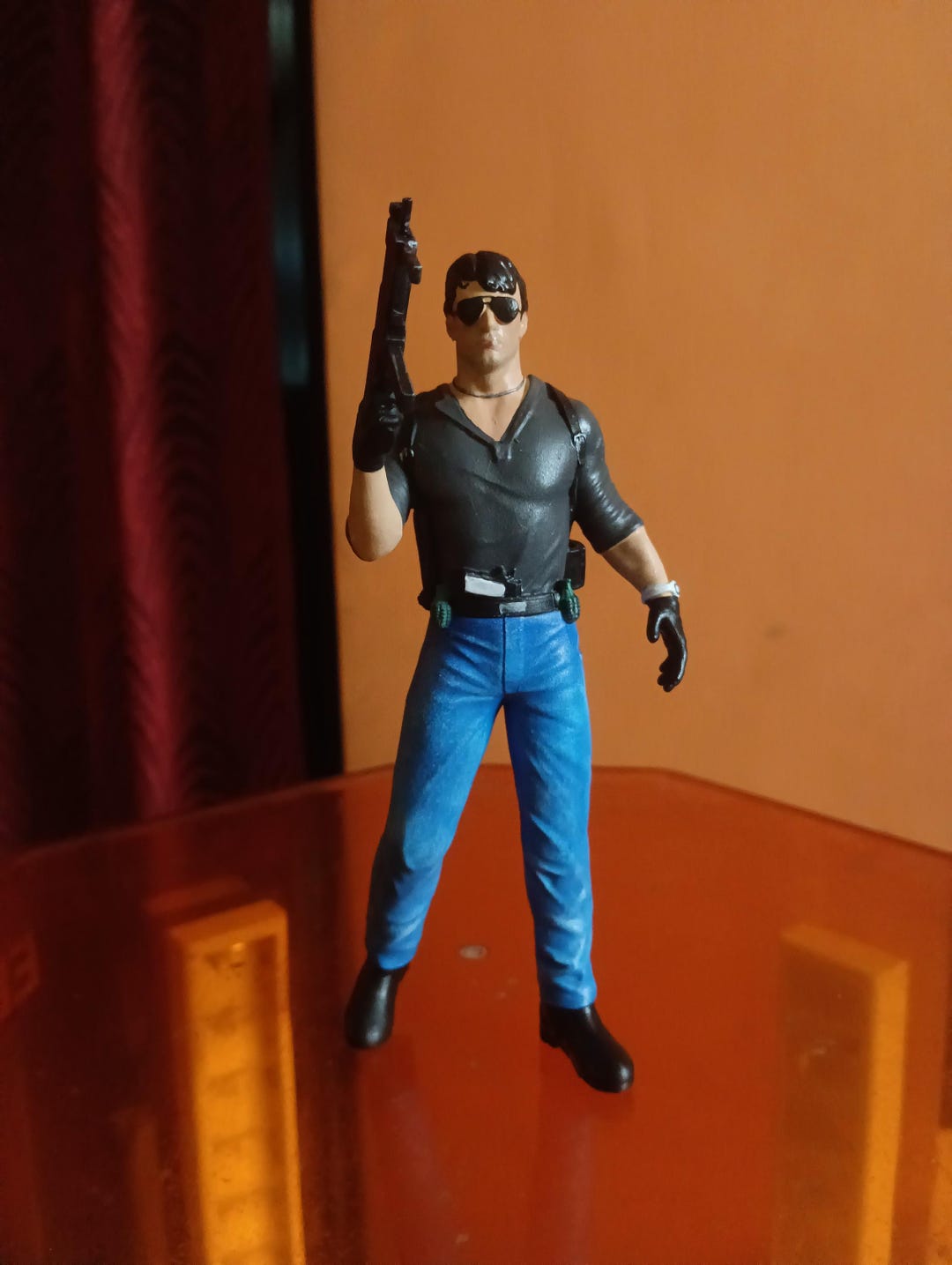 6inch Sylvester Stallone Cop Policeman Movie 3D Figurine Model Statue ...