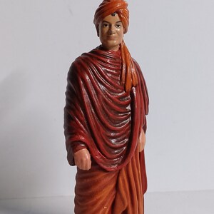 Swami Vivekananda India - 3D Model Figurine Hand Painted Model Statue ...