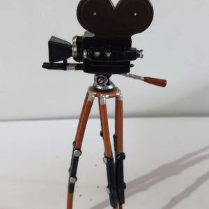 Vintage Retro Movie Camera Replica Miniature Scale 1:12 1/24 1/64 Prop ...
