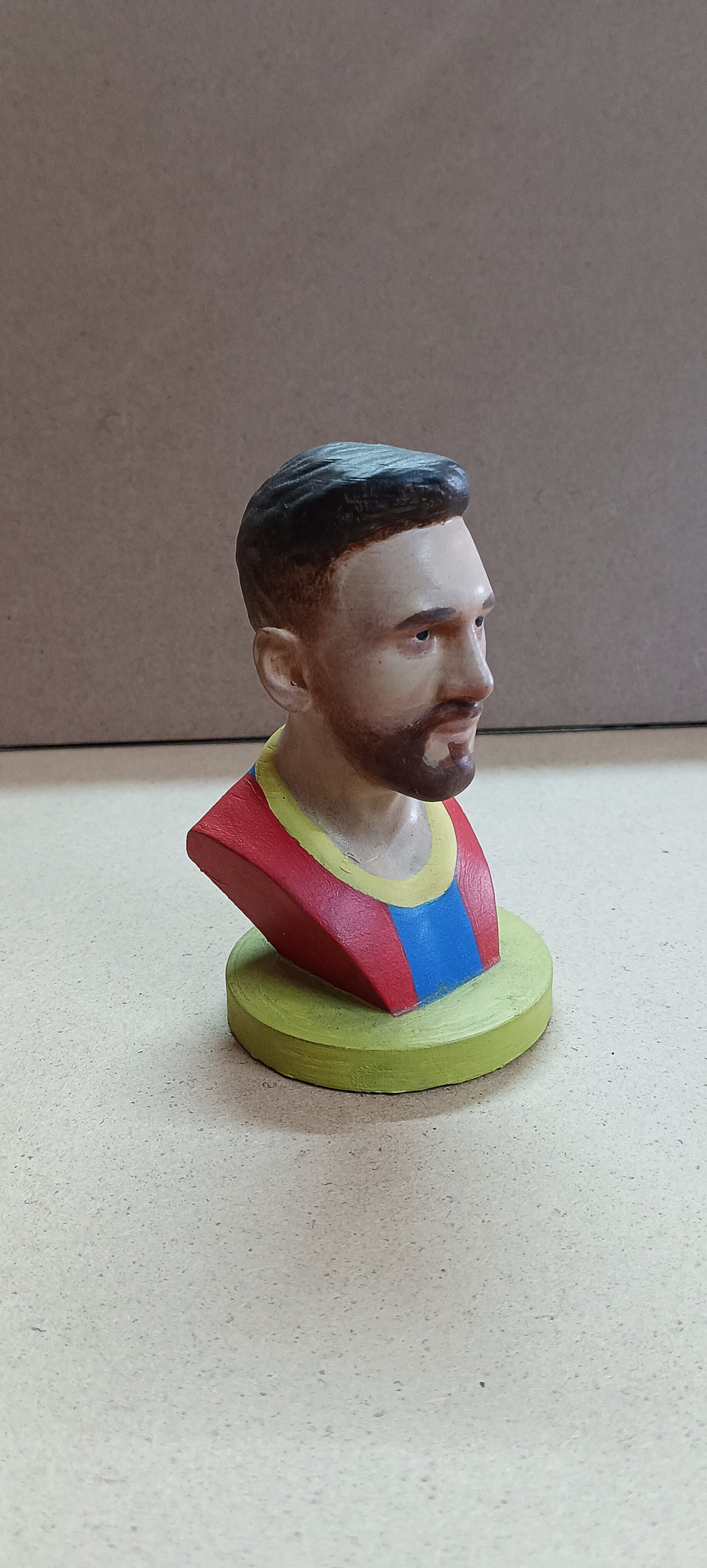 4inch Messi Football Player Bust Sports Argentina Hand Painted - 3D ...