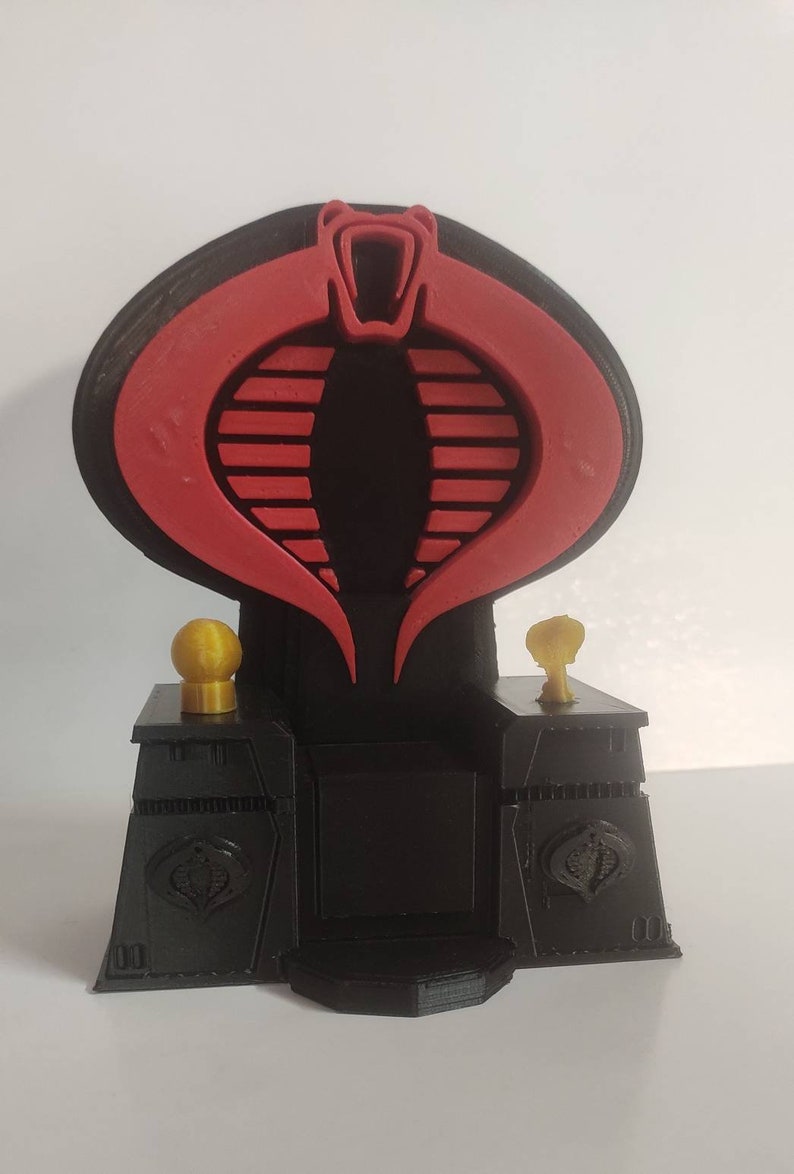 Custom GI Joe Custom 3D Printed Cobra Destro Throne for - Etsy