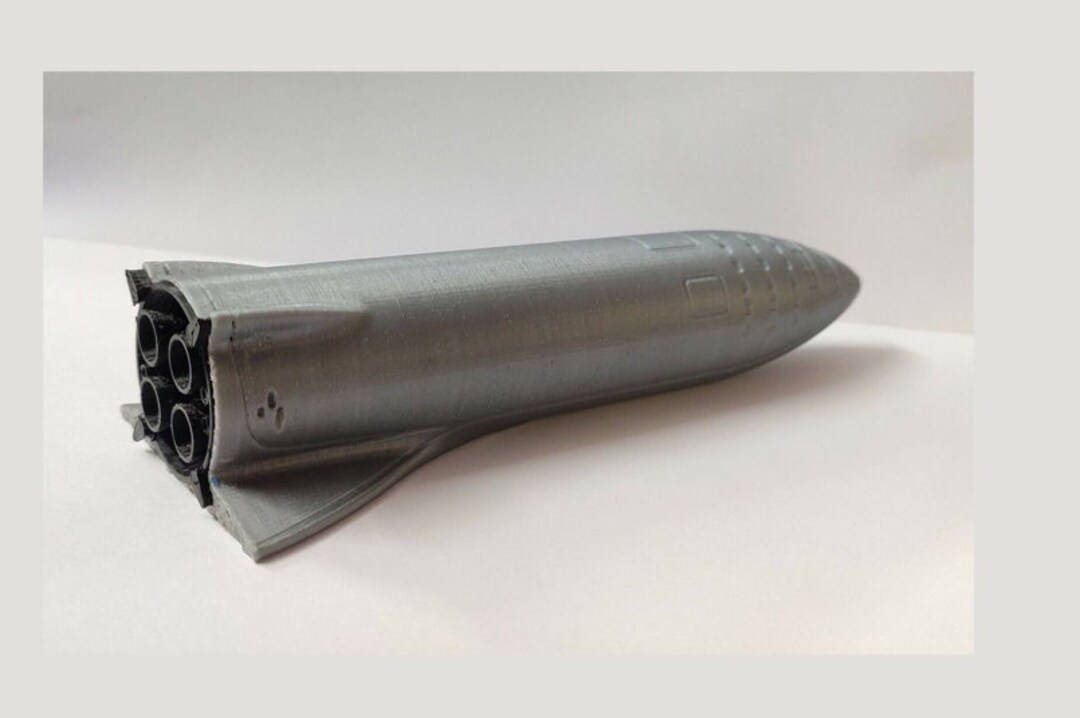 Custom 6inch Spacex Plane Space Ship Starship Unpainted-3d Print Fan ...