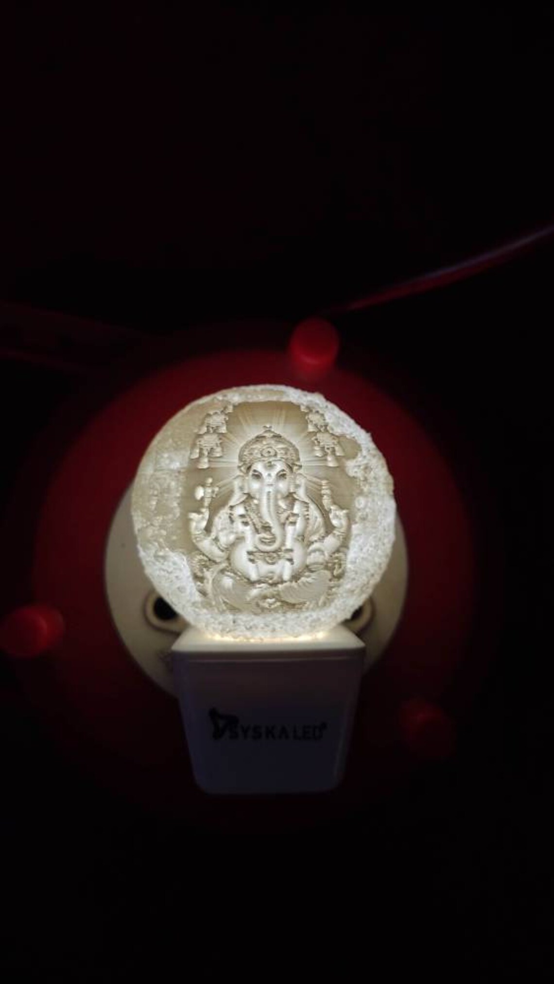 Custom 3D Printed 6cm Lithophane Mini Moon Shape Photo Night Lamp 220v ...