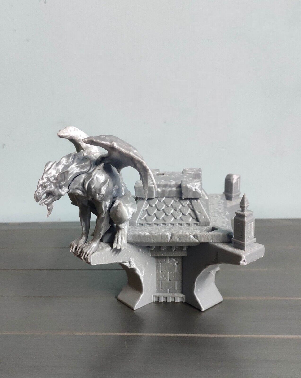 6inch Figure Gargoyle Monster Unpainted Stand for Diorama 3D Printed Model Statue - Etsy