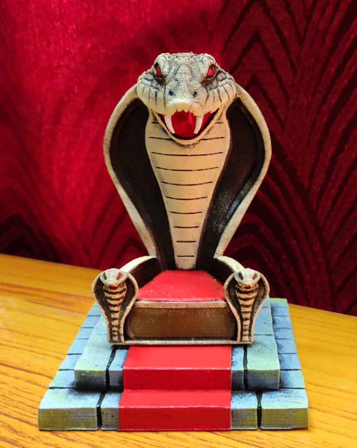Custom Joe Hand Painted Snake Cobra Comic Throne for 3.75" Figure ...
