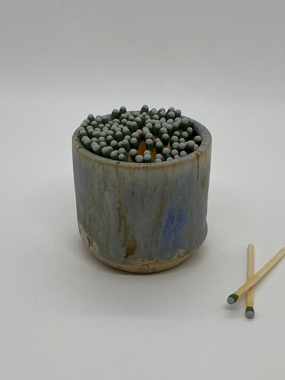 Handmade Stoneware Matchstick Holder Ceramic Match Striker - Etsy