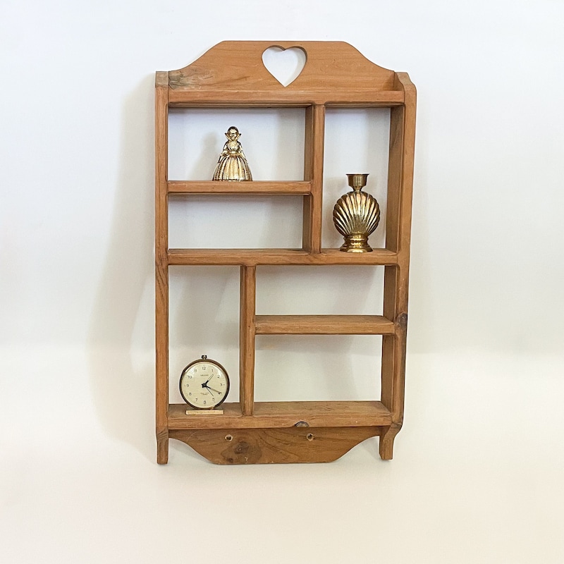 Wood Heart Shelf - Etsy