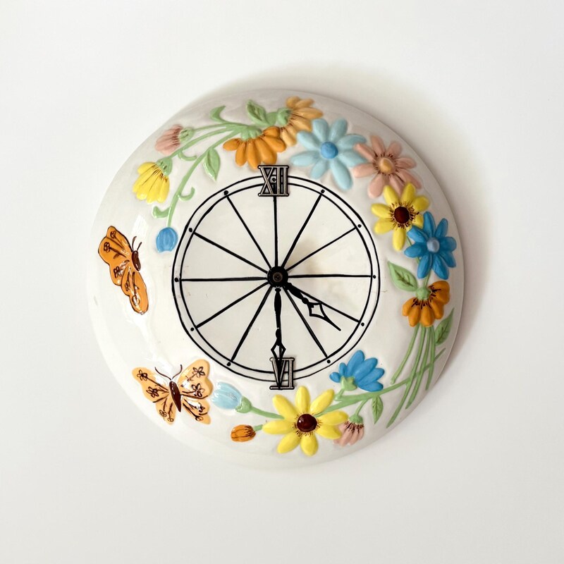 Hand Painted Clock - Etsy