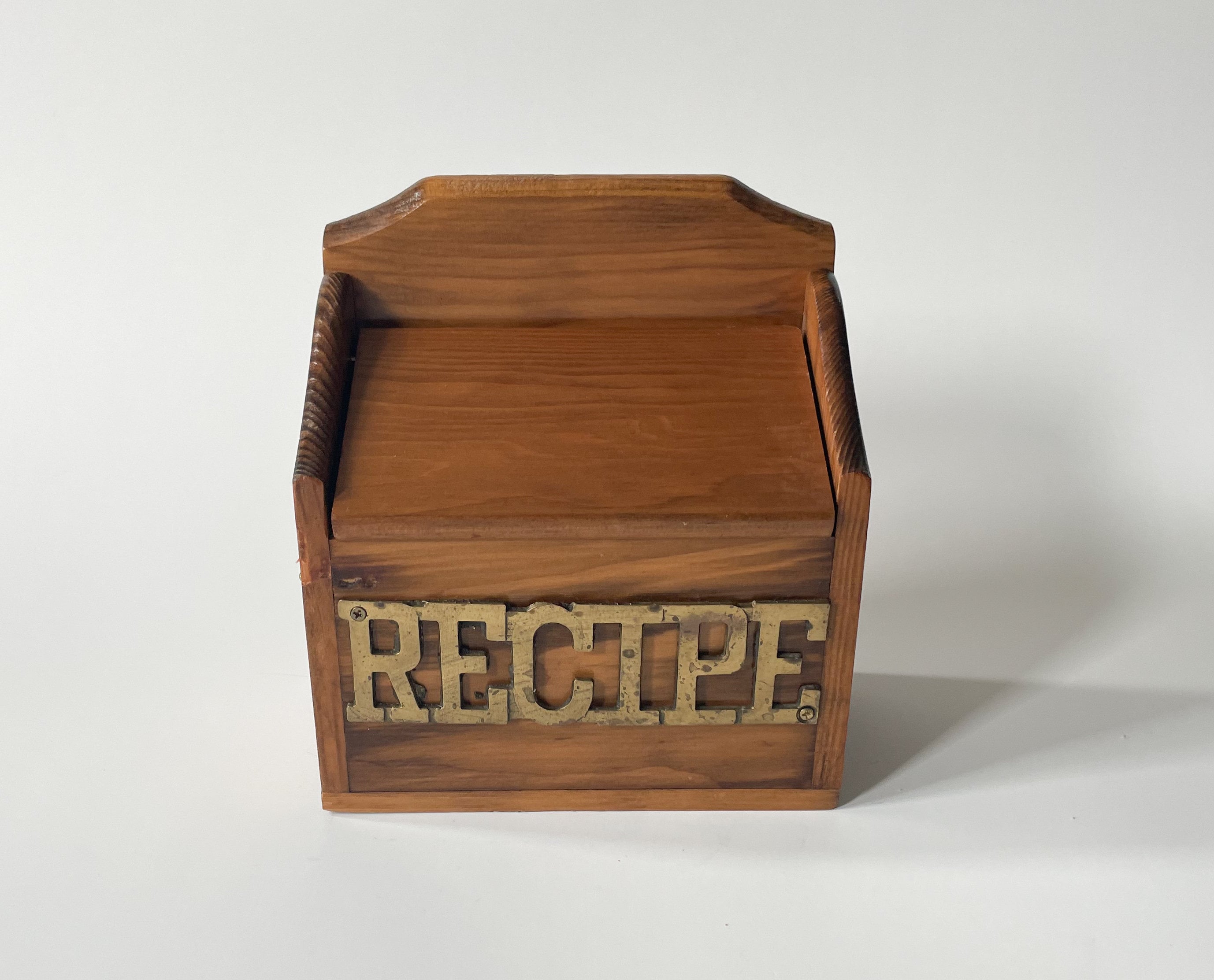 Vintage Wood Recipe Boxes Recipe Box Gift Set Vintage White – The