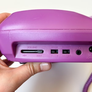 1990s Purple Landline Phone Telephone W/ Digital Display & Grey Dial ...