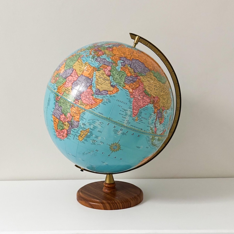 Vintage Spinning Globe - Etsy UK