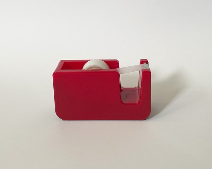 Retro Red Tape Dispenser Blocky 1990s Scotch Tape Dispenser - Etsy