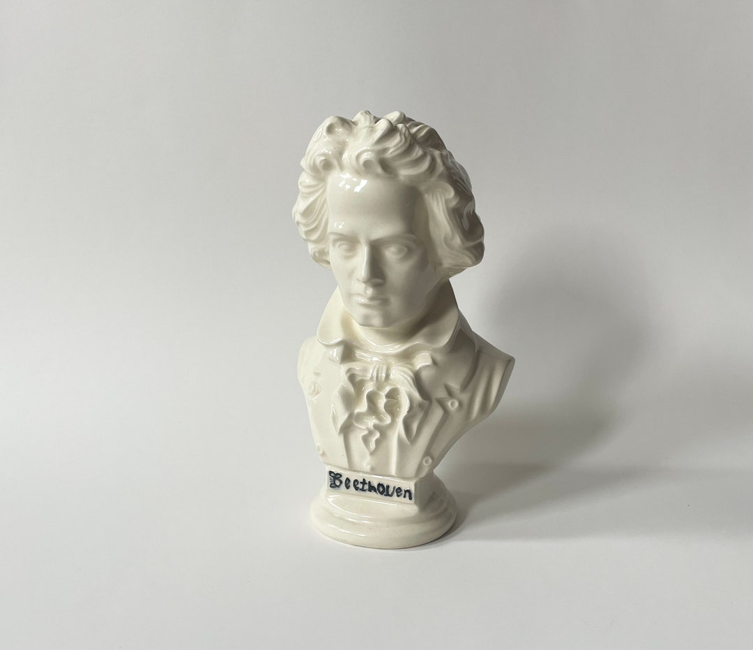 Vtg Arnels Beethoven Bust White Porcelain Classical Music Composer ...