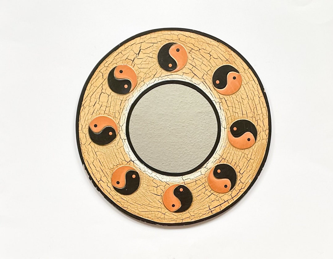 Vtg Yin Yang Wall Mirror 90s New Age Revival Wall Art Accent Mirror - Etsy