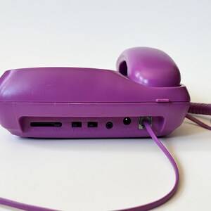 1990s Purple Landline Phone Telephone W/ Digital Display & Grey Dial ...