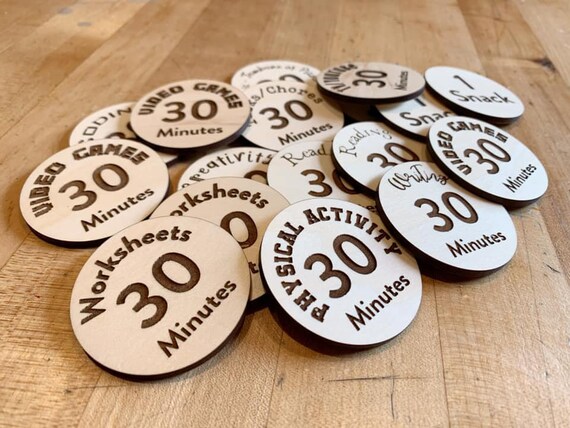 Timed Activity Tokens for Kids Create Your Own Set - Etsy