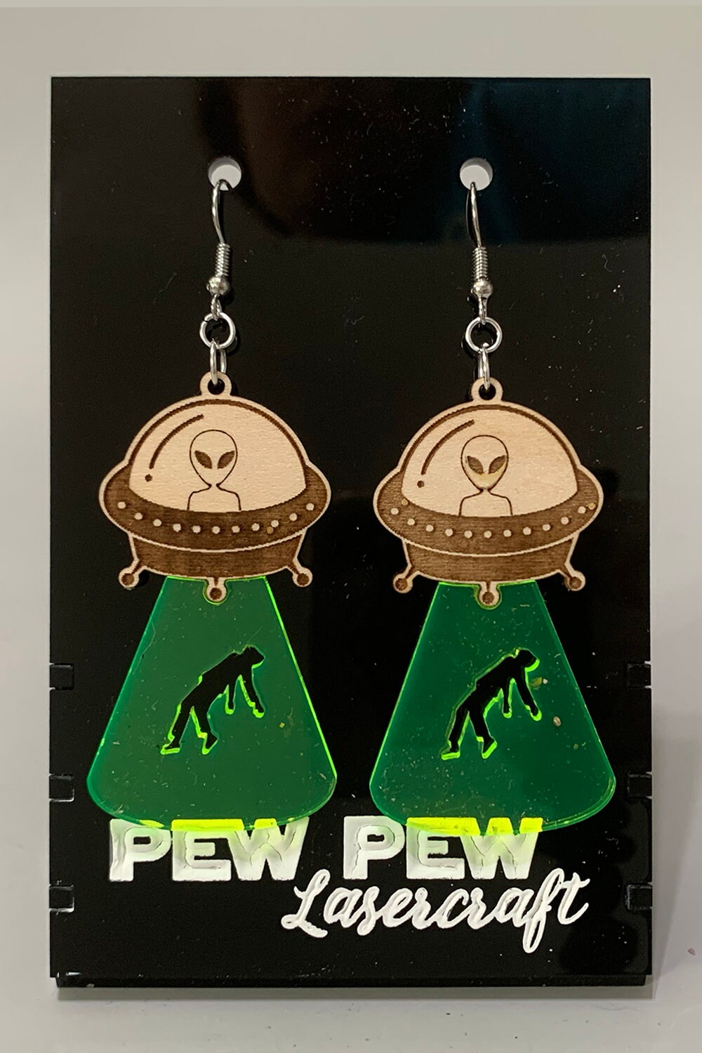 Alien Abduction Novelty Earrings UFO | Etsy