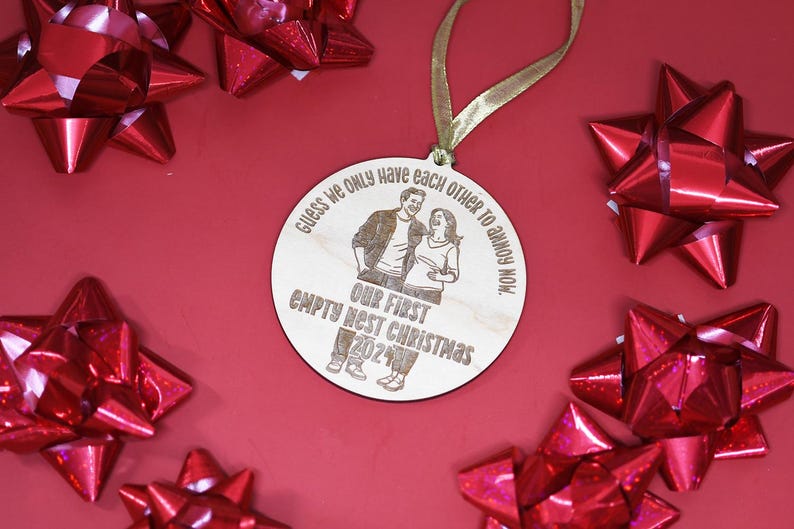 Empty Nester Ornament | First Empty Nest Xmas 2024 | Funny Couple Gift ...