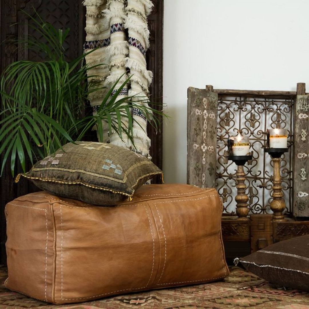 50% Amazing Square Pouf Home Boho Decor Moroccan Pouf Ottoman - Etsy