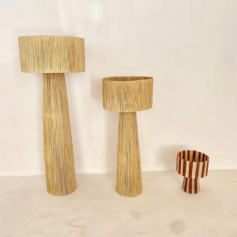 Wicker Raffia Pendant - Etsy