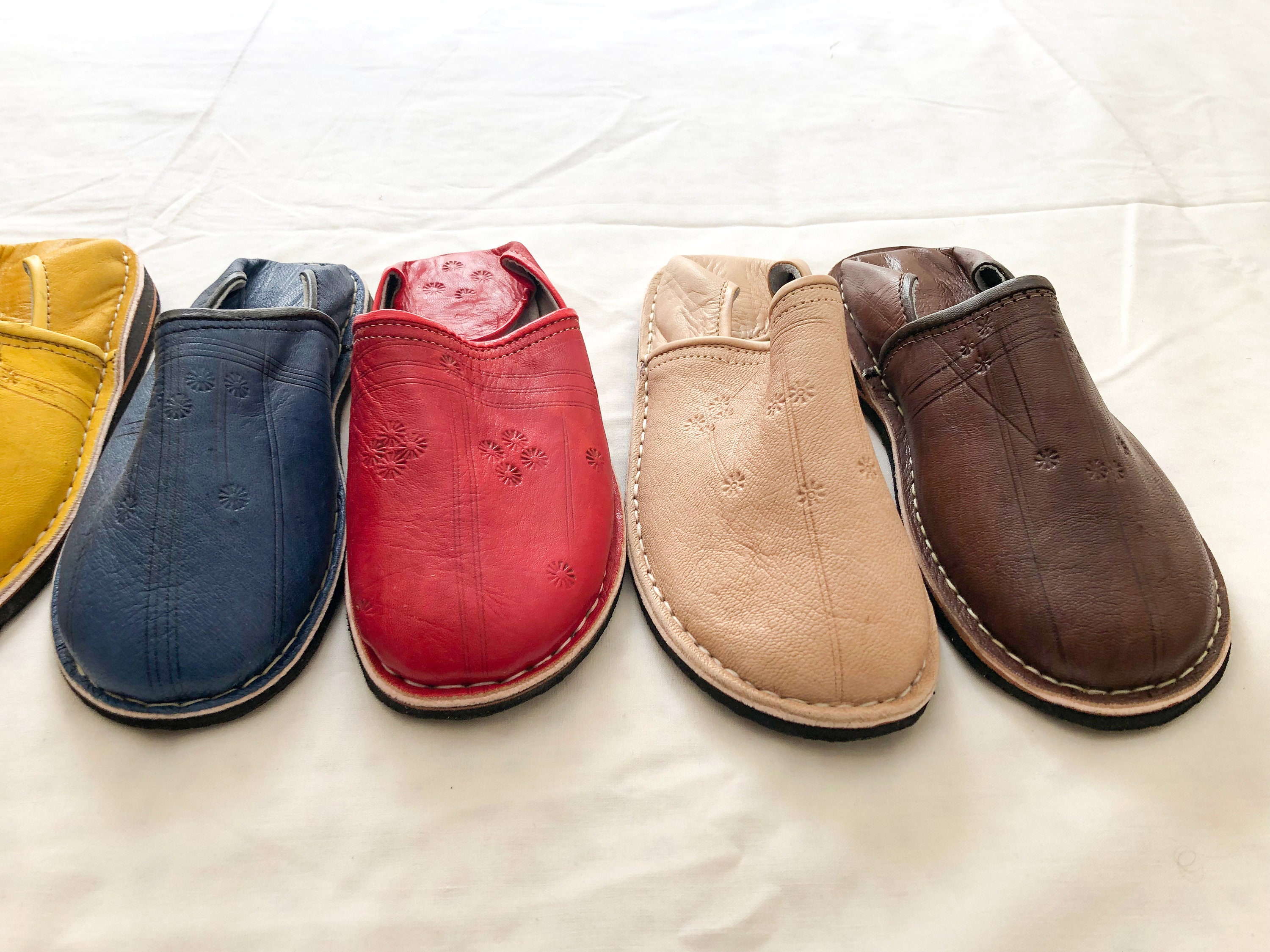 Moroccan Babouche Shoeshandmade Leather Shoes Mules Slip on - Etsy