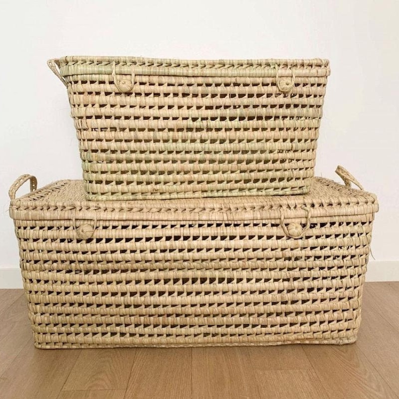 Custom Palm Leaf Toy Box - Etsy