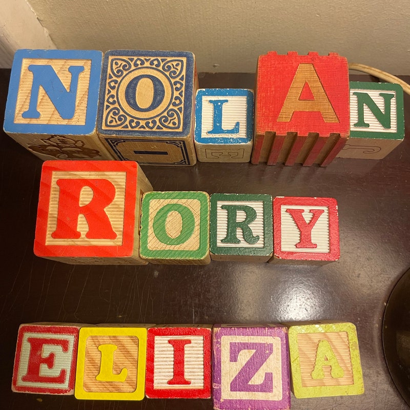 Wooden Letter Blocks - Etsy