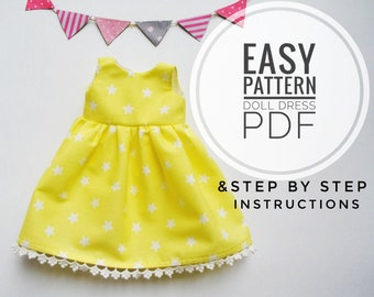 Doll Dress Sewing Pattern | Etsy