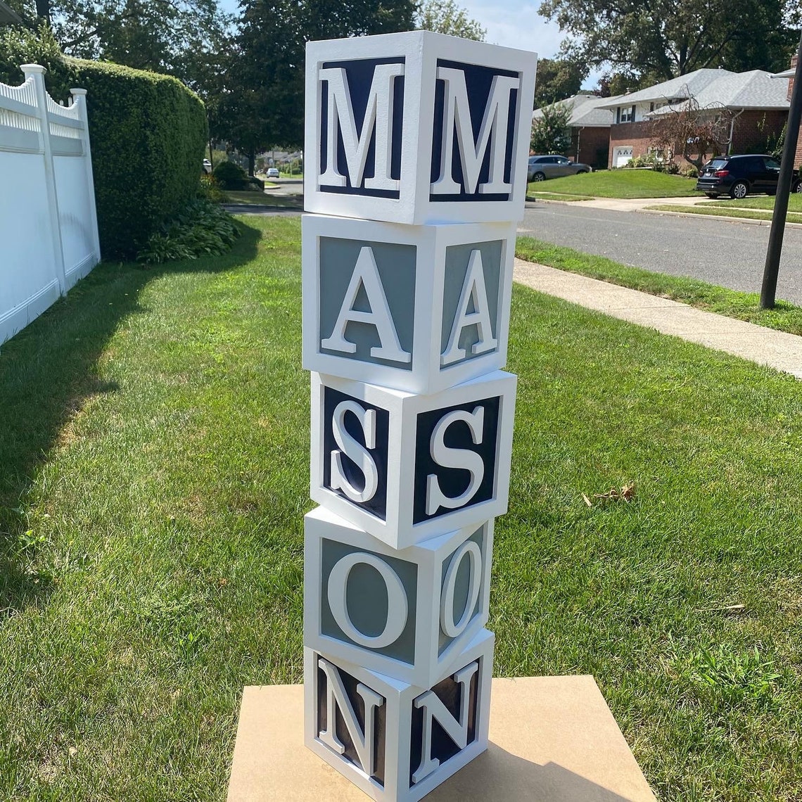 Jumbo Baby Blocks Made to Order. Nursery/kids Room Decor - Etsy