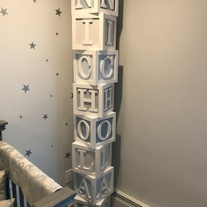 Large Baby Blocks Made to Order. Nursery/kids Room Decor, Baby Shower ...