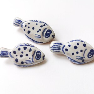 Ceramic Flounder, Plaice, Sole, Dab or Flat Fish Brooch; Perfect ...