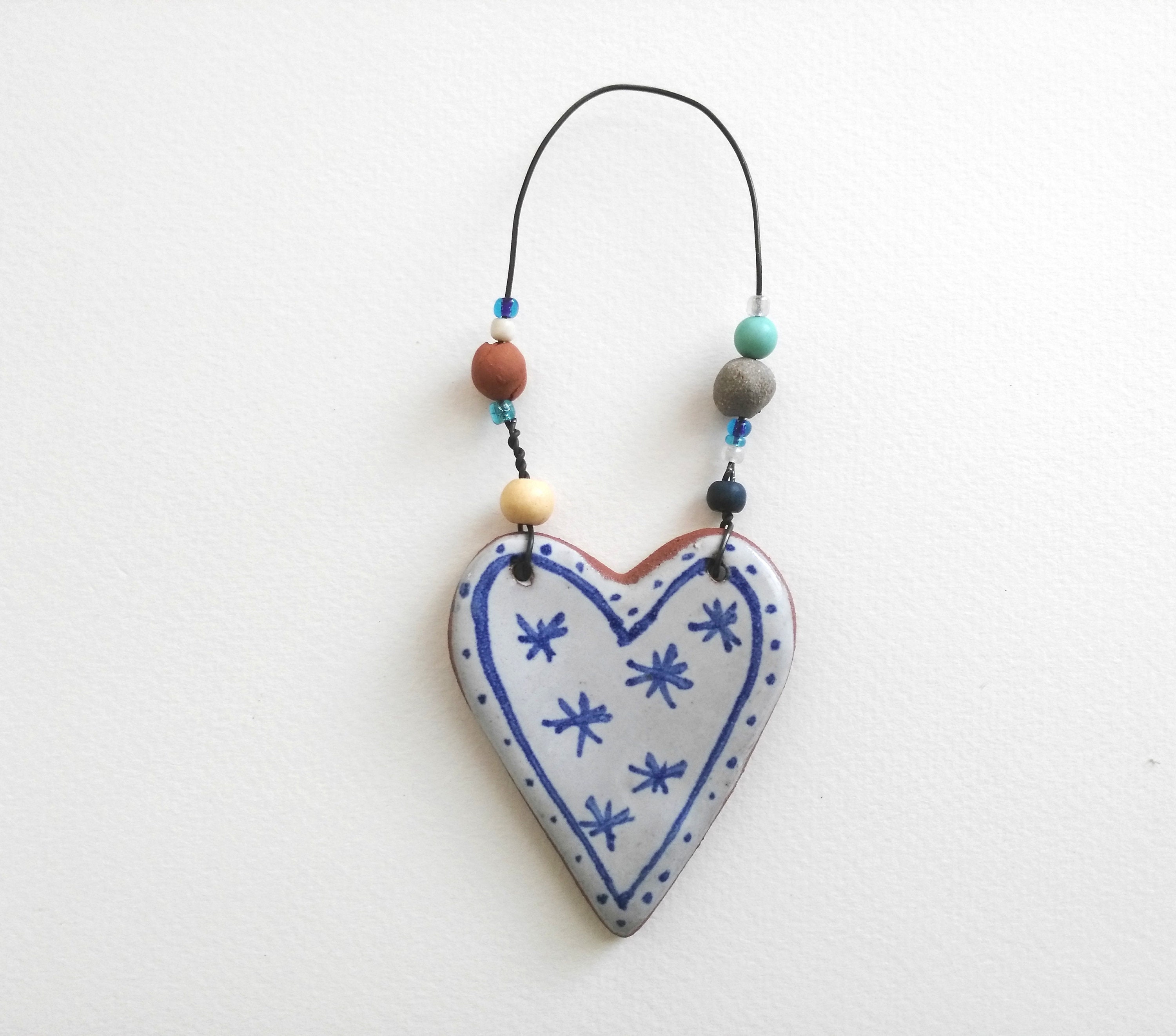 Handmade Ceramic Love Heart Perfect Little Send a Hug Gift - Etsy