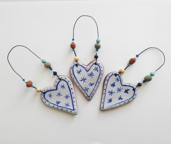 Handmade Ceramic Love Heart Perfect Little Send a Hug Gift | Etsy