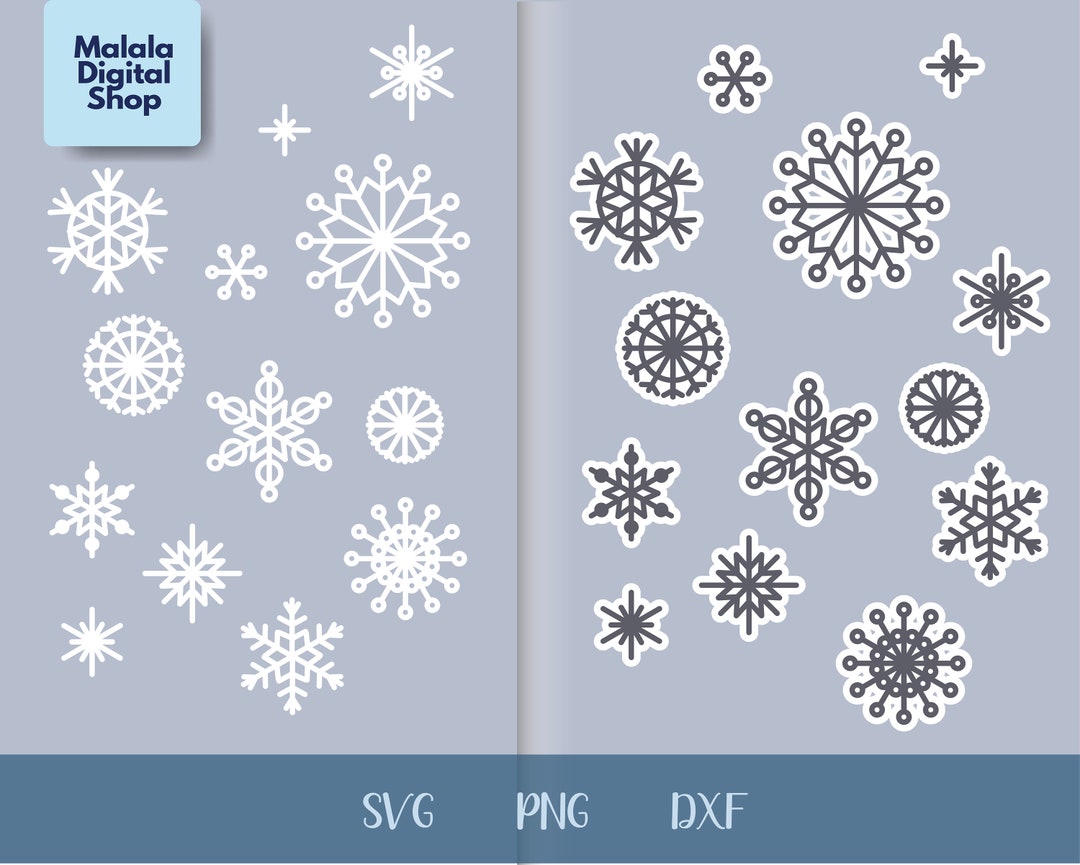 Snowflake SVG Winter SVG Christmas SVG Snow Svg File for - Etsy