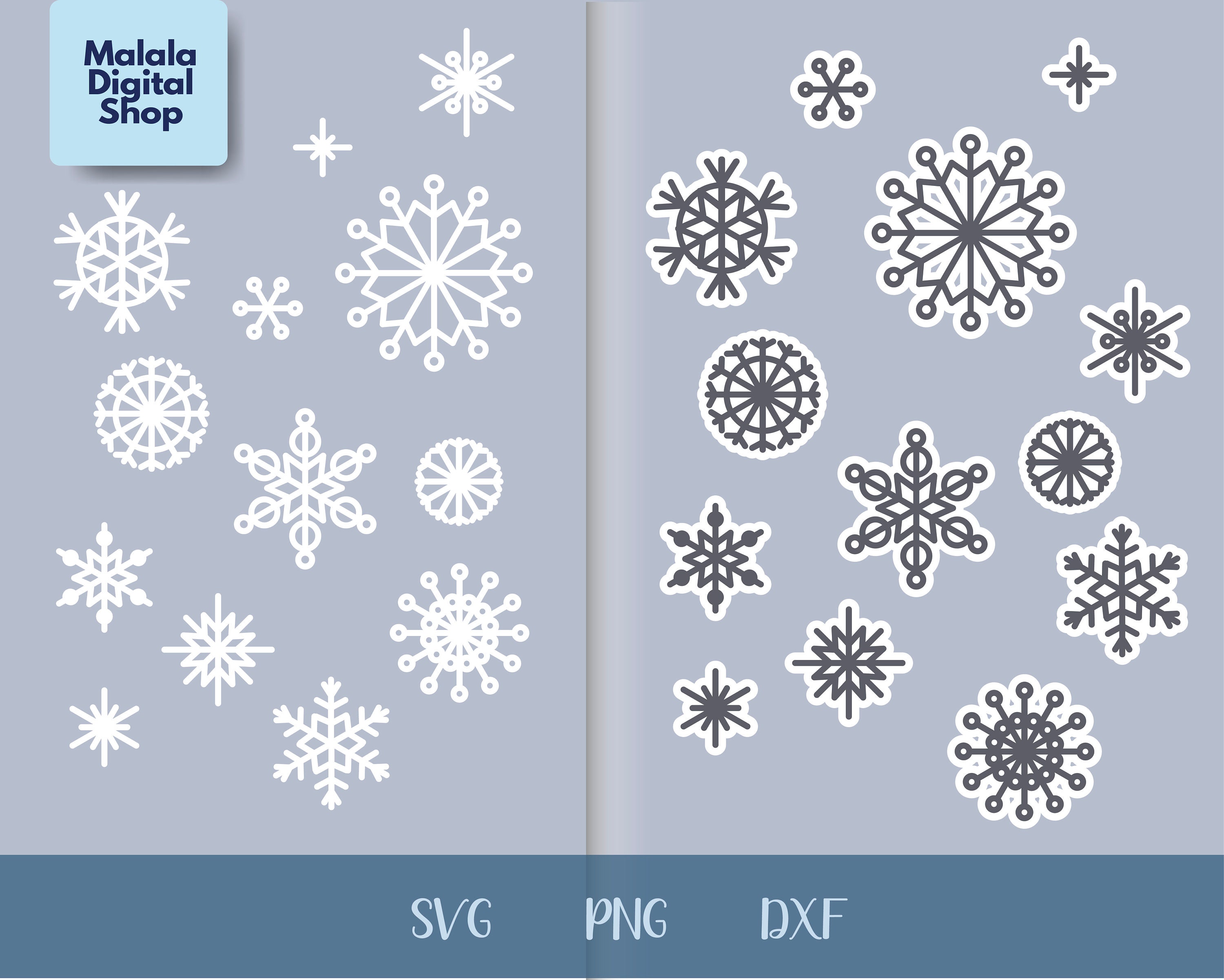 Snowflake SVG Winter SVG Christmas SVG Snow Svg File for - Etsy