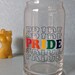 PRIDE Rainbow Glass Cup // 16 Oz. Libbey Coffee Gift Set - Etsy
