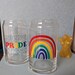PRIDE Rainbow Glass Cup // 16 Oz. Libbey Coffee Gift Set - Etsy