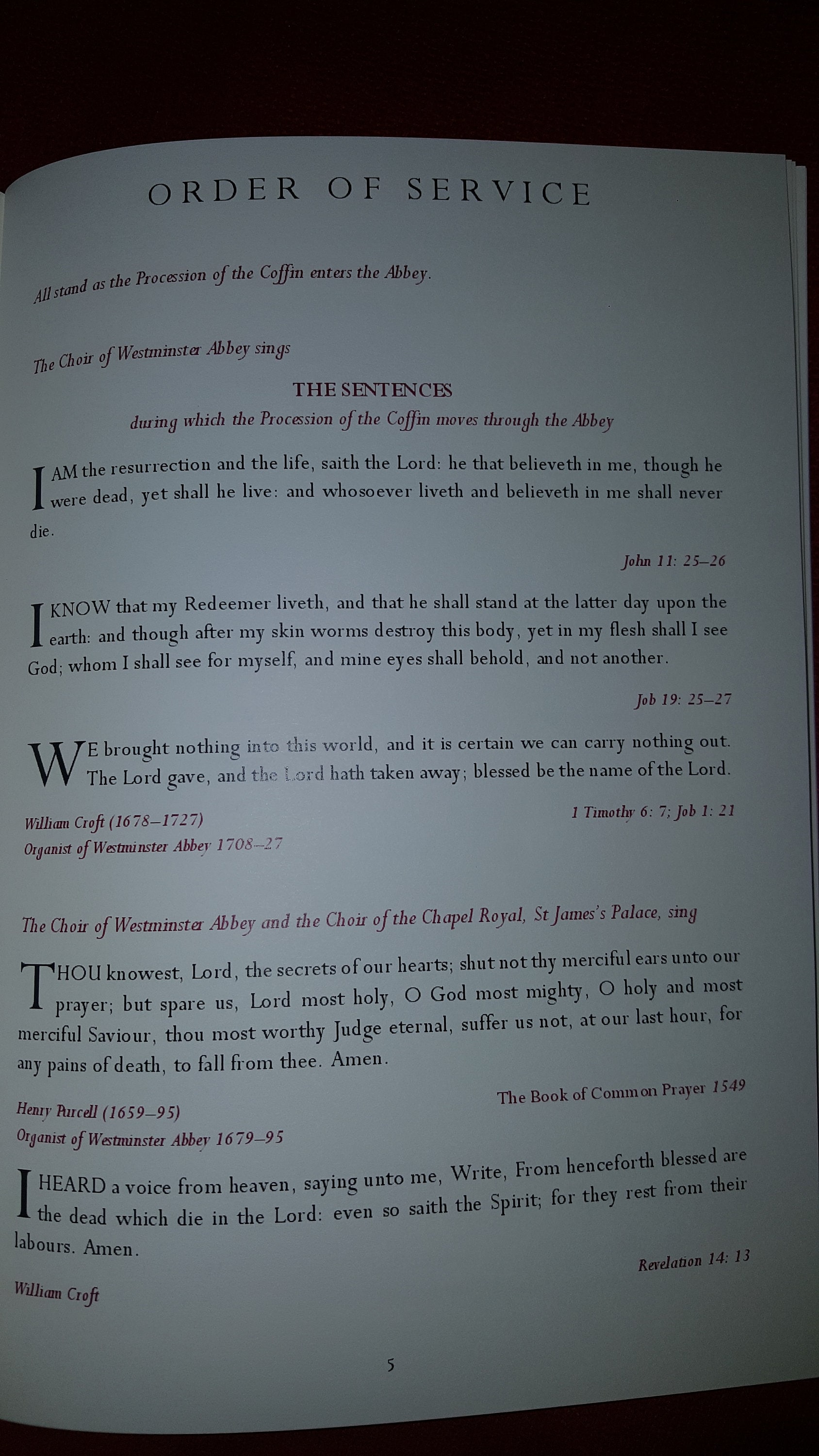 Queen Elizabeth Funeral Order of Service Program Booklet - Etsy