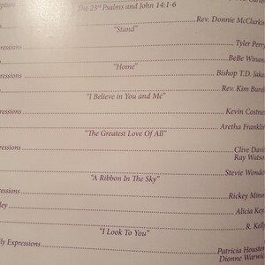 Whitney Houston Funeral Celebration of Life Program newark, New Jersey ...