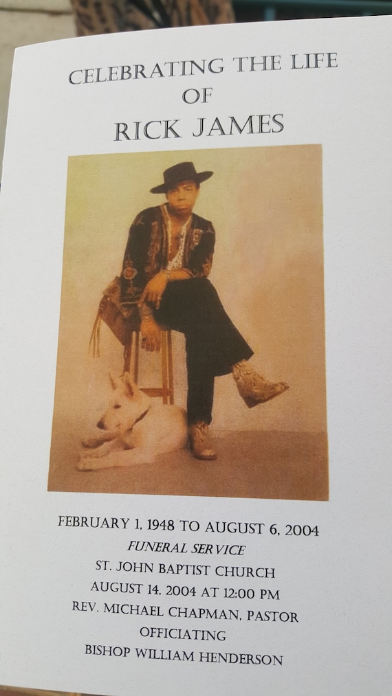 Rick James In His Casket