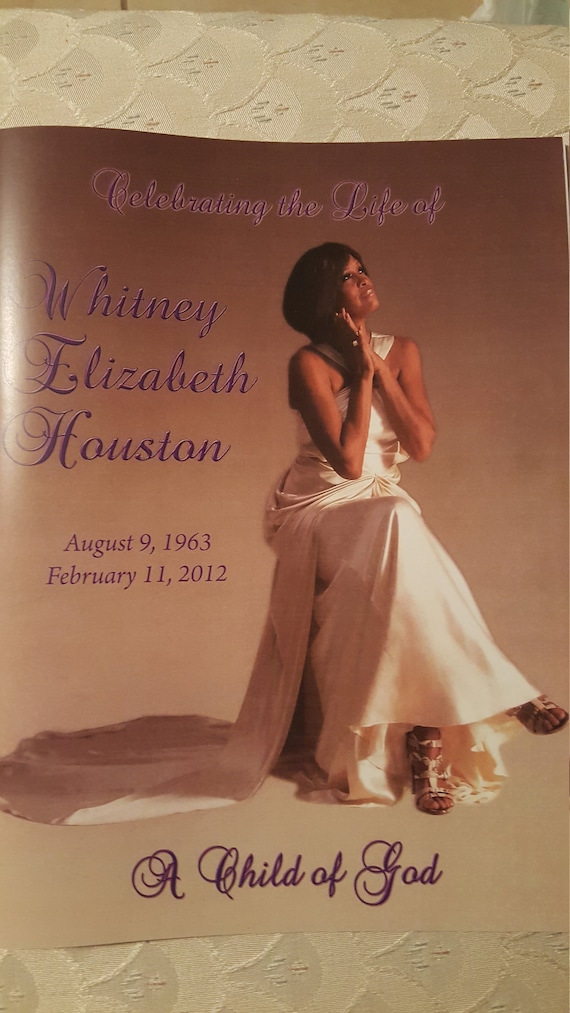 Whitney Houston Funeral Program
