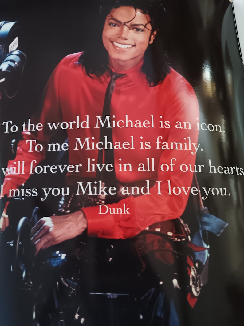 Michael Jackson Obituary Funeral Celebration of Life Program Booklet - Etsy