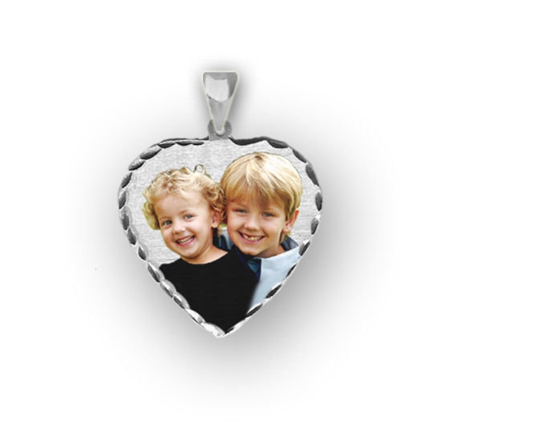 Extra Large Selection Photo Memory Charm — 4 Sizes, 925 Sterling Silver ...