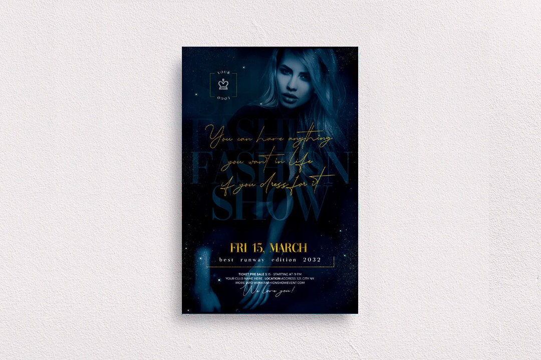 Flyer Template Fashion Flyer Psd Template Instant Download - Etsy