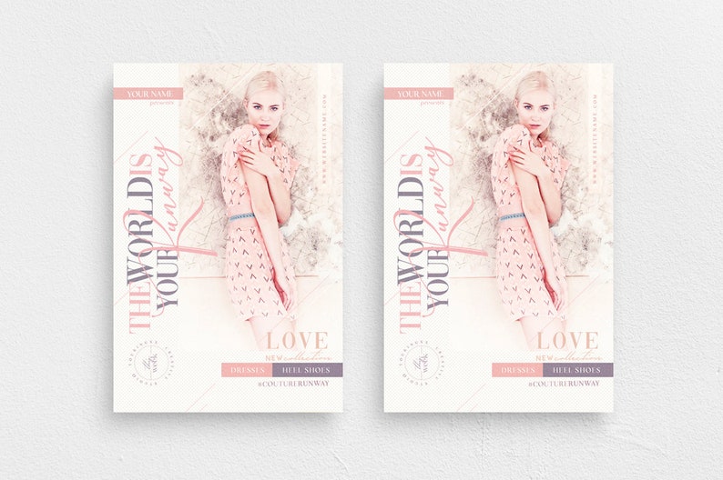 Flyer Template, Fashion Flyer, Psd Template, Instant Download, Sale ...